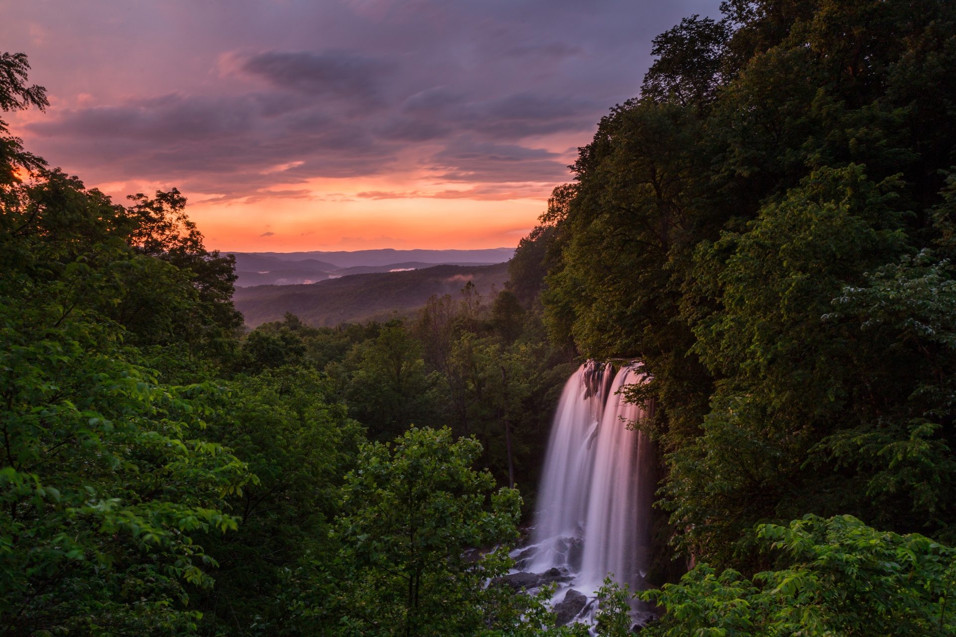 Falling Spring Falls in the Alleghan Highlands of Virginia - American ...